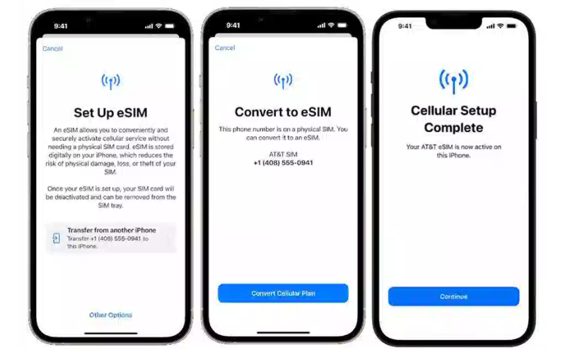 Khôi phục lại iPhone có khiến eSIM bị xoá?